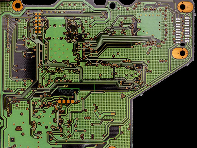 Smd Printed Electronic Circuit Board with Microcontroller Stock Photo ...