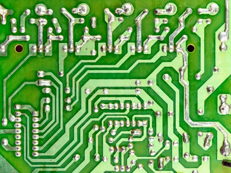 Printed Electronic Board with Tracks Stock Photo - Image of ...