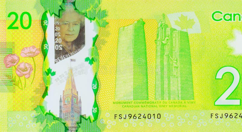 Printed Polymer Banknotes Twenty Dollars Denominations Issued by Bank ...