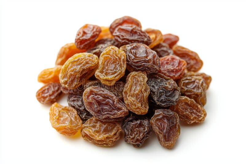 Printed Raisins: Grape Fruit Snack on White Background Stock Image ...
