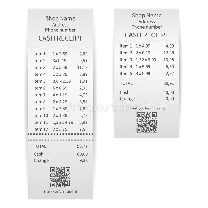 Printed Receipts Stock Illustrations – 206 Printed Receipts Stock ...
