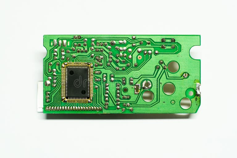 Printed Schematic Chip Control Panel Electronic Circuit Stock Photo ...