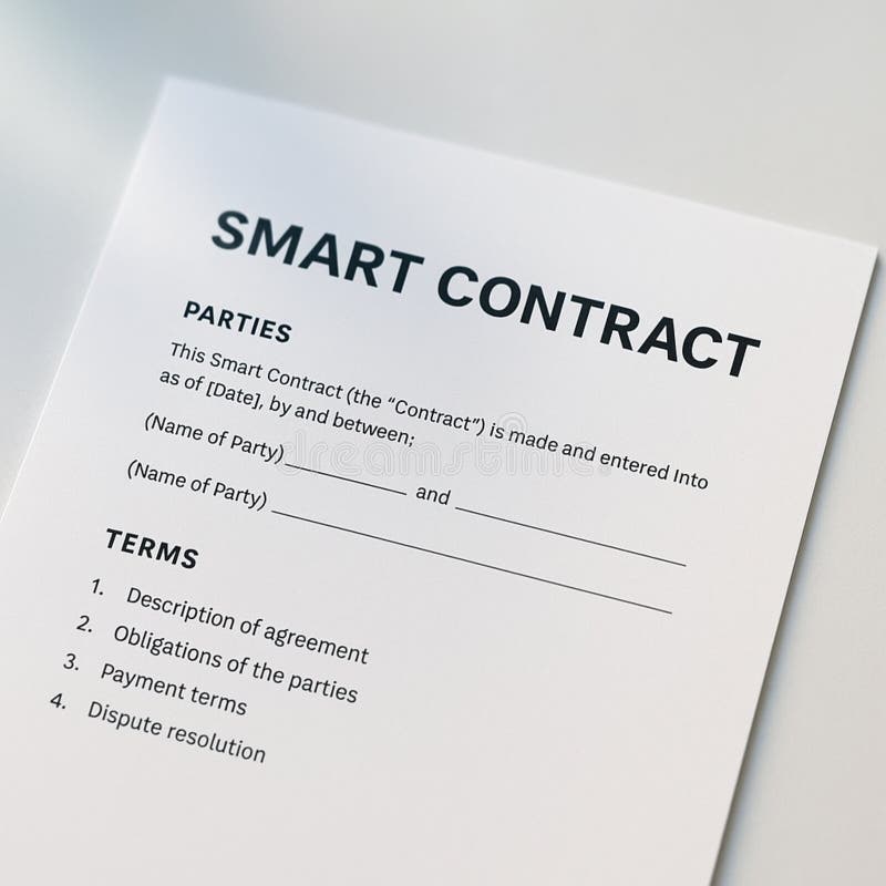 Smart Contract Document Stock Illustrations – 3,435 Smart Contract ...