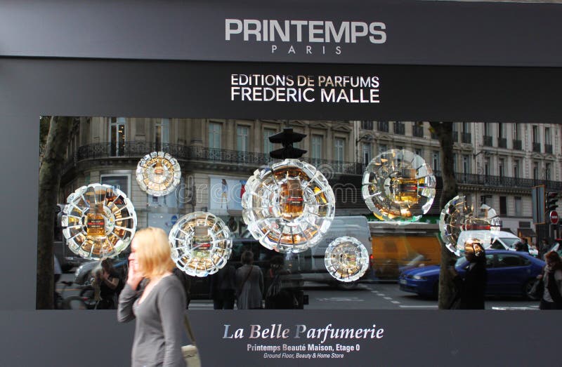 Printemps stores in Paris editorial stock image. Image of germain ...