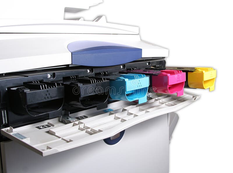 Five colour printing press stock photo. Image of print - 13560244