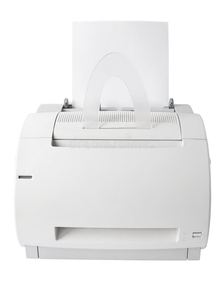 Printer stock photo. Image of paper, computer, isolated - 4724590