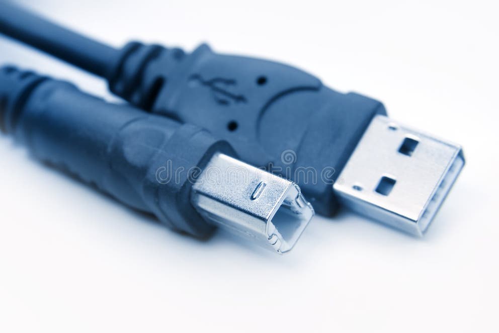 Printer cable stock photo. Image of cord, hookup, drive - 20010230