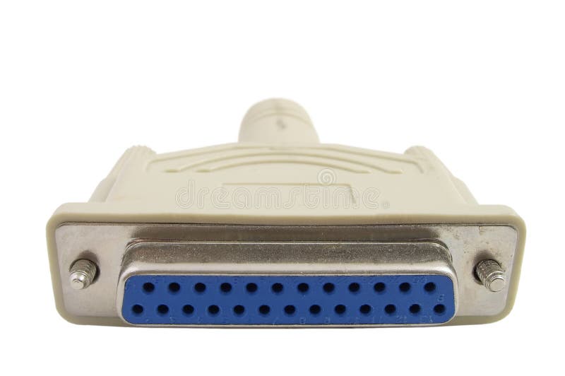 Printer Connector Female stock image. Image of signal, parallel - 492873