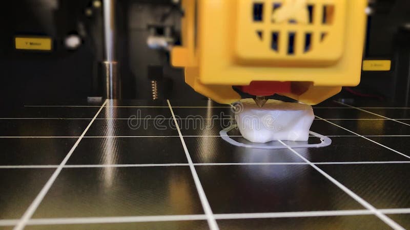 Printer 3d Device with Numerically Controlled Machine,creates Models a ...