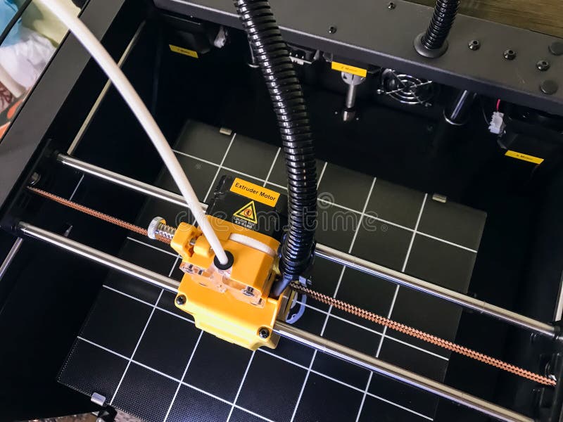 Printer 3d Device with Numerically Controlled Machine,creates Models a ...