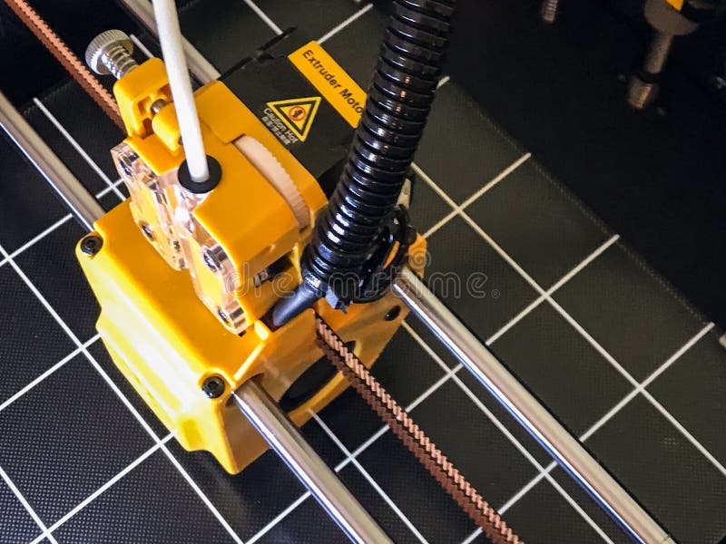 Printer 3d Device with Numerically Controlled Machine,creates Models a ...