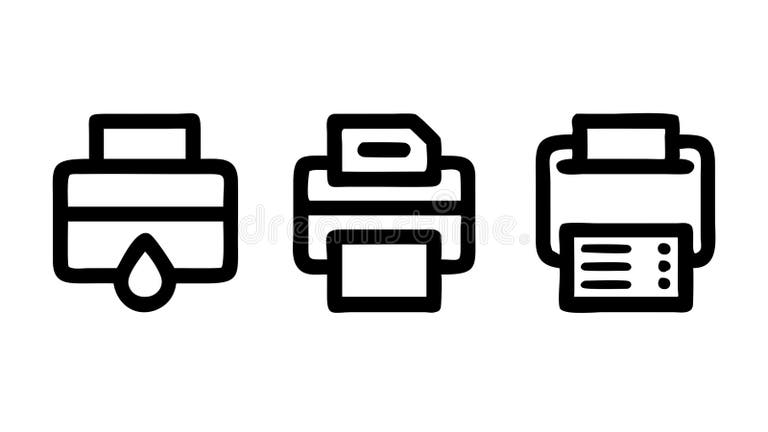Printer Device Icon, Document Printing Service, Vector Design ...
