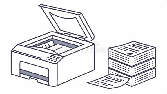 Printer and Document Stack, Office Equipment and Printing Service ...