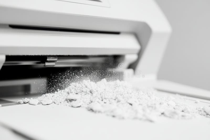 Printer Emitting White Powdery Substance Creating a Cluttered Mess ...