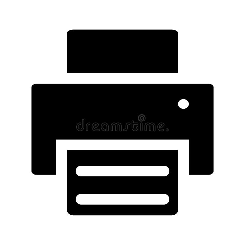 Printer Fax Icon Vector Business Office Automation for Your Web Site ...