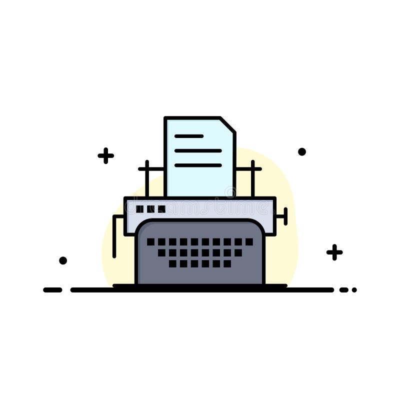 Printer, Fax, Print, Machine Business Logo Template. Flat Color Stock ...