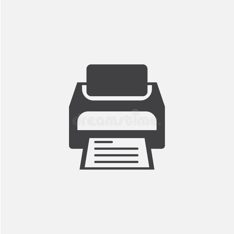 Printer Glyph Icon Isolated Graphic . Style In EPS 10 Simple Glyph ... Printer Glyph Icon Isolated Graphic . Style In EPS 10 Simple Glyph ...