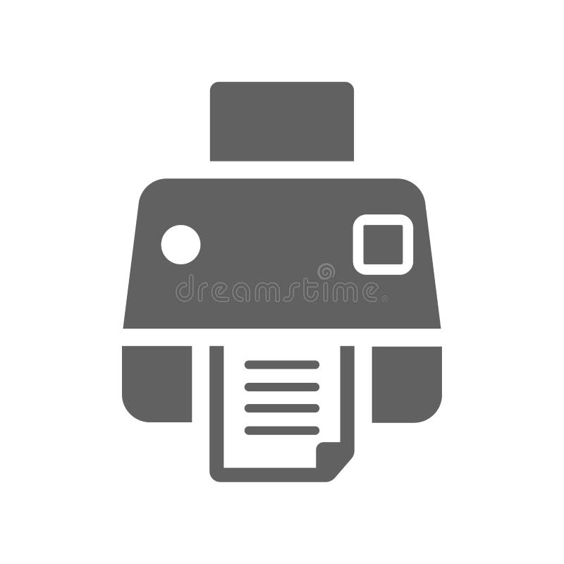 Printer Gray Icon, Digital Printing Machine Stock Vector - Illustration ...