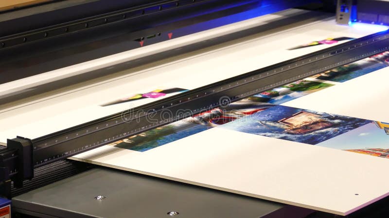Printer Head Printing a Large Poster Stock Footage - Video of format ...