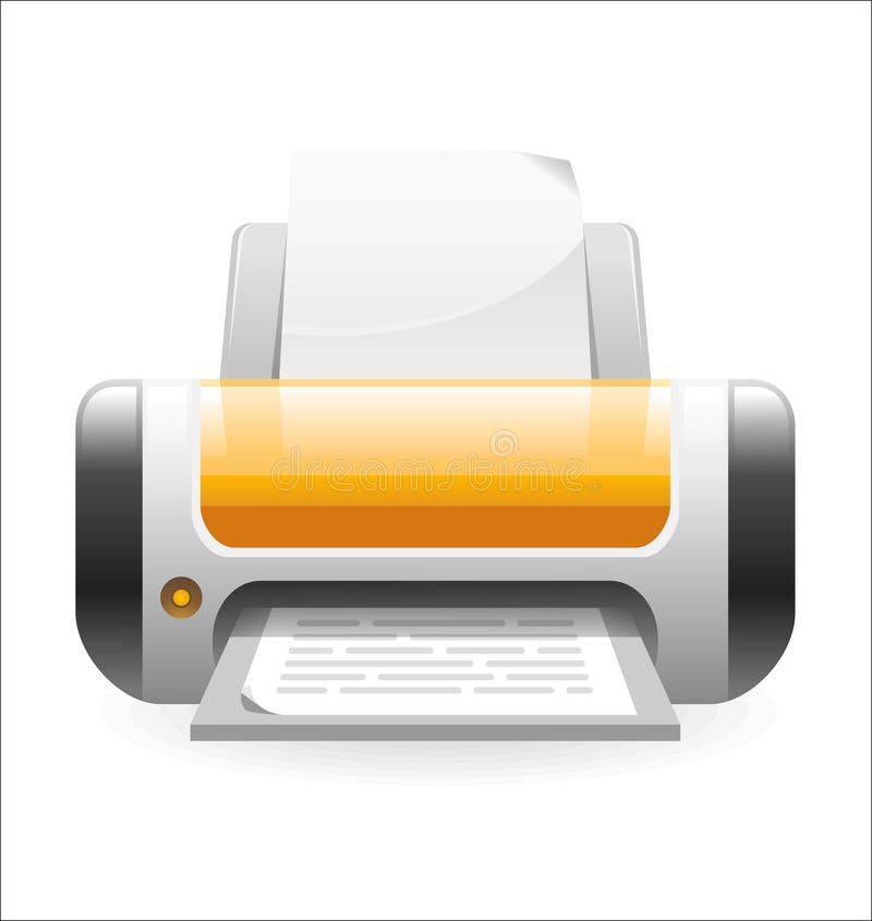 Printer icon stock vector. Illustration of printers, shiny - 27974579