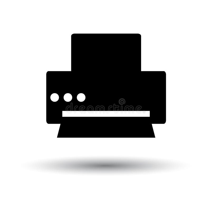 Printer Icon stock vector. Illustration of simple, vector - 148736732