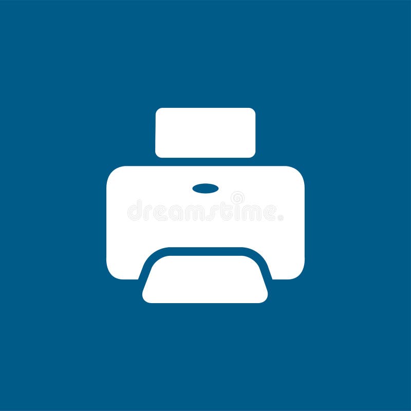 Document Blue Icon on White Background. Blue Flat Style Vector ...