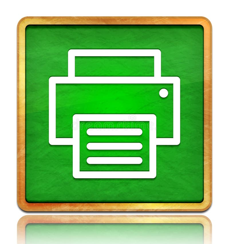 Printer on Button stock image. Image of macro, isolated - 4121411