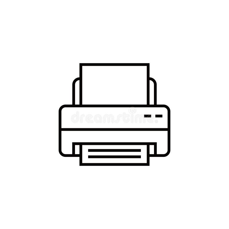 Printer icon design. stock vector. Illustration of modern - 299557448