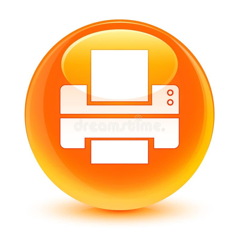 Orange printer stock illustration. Illustration of illustration - 9962408