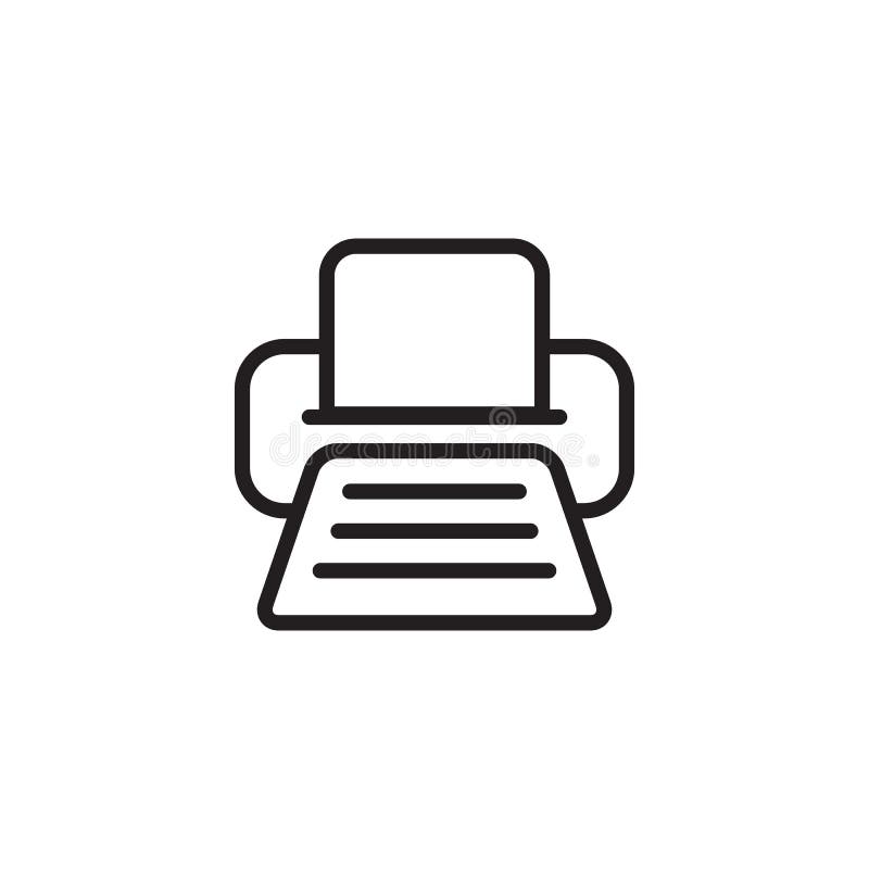 Printer Icon Logo Design Template Stock Vector - Illustration of ...