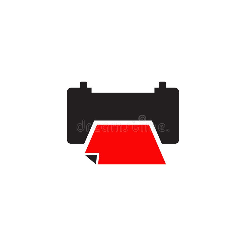 Printer Icon Logo Design Template Stock Vector - Illustration of ...