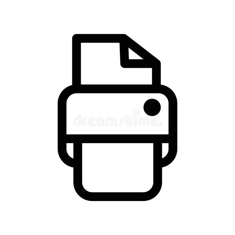 Printer Icon for Office and Home Printing Solutions Stock Vector ...