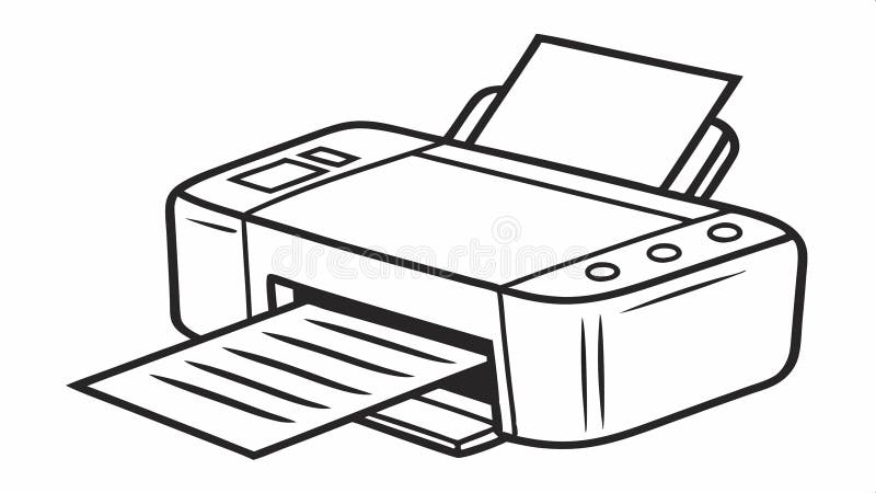 Printer Icon, Office Supply Symbol for Printing and Document Output ...