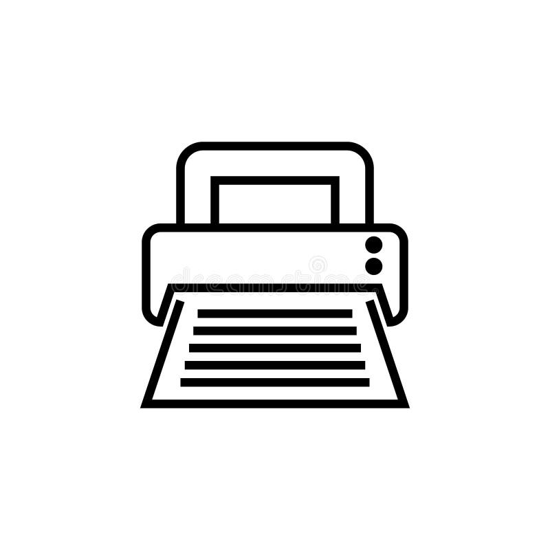 Printer Icon Outline Style Stock Illustrations – 1,760 Printer Icon ...
