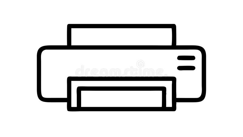 Simple Outline Printer Graphic Stock Illustrations – 2,124 Simple ...
