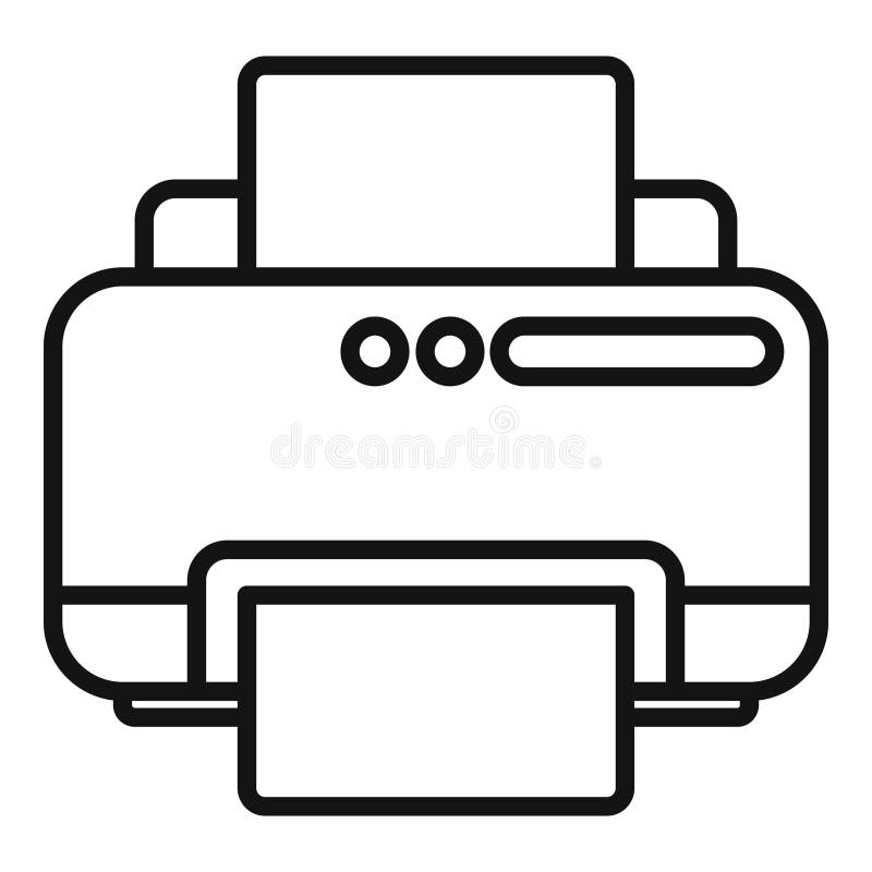 Printer Icon Outline Vector. Ui Interface Stock Vector - Illustration ...