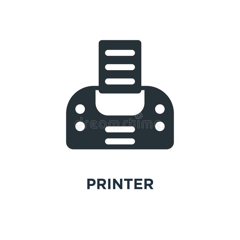 Printer Icon - Print Symbol - Print Paper Or Document Sign Stock Vector ...