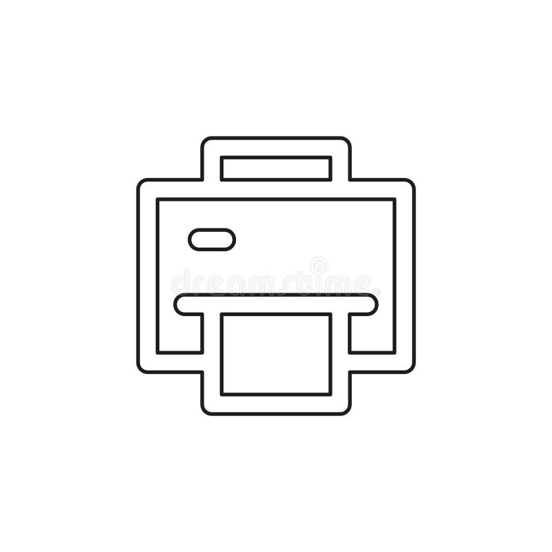 Printer Icon - Print Symbol - Print Paper Stock Vector - Illustration ...