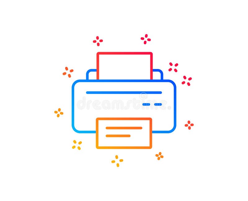 Printer Icon. Printout Device Sign. Vector Stock Vector - Illustration ...