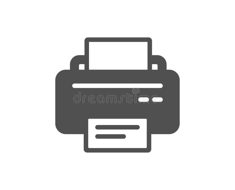 Printer Icon. Printout Device Sign. Vector Stock Vector - Illustration ...