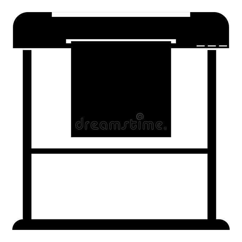 Office Xerox Printer Icon, Outline Style Stock Vector - Illustration of ...