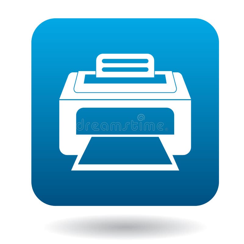 Printer Icon in Simple Style Stock Vector - Illustration of laser ...