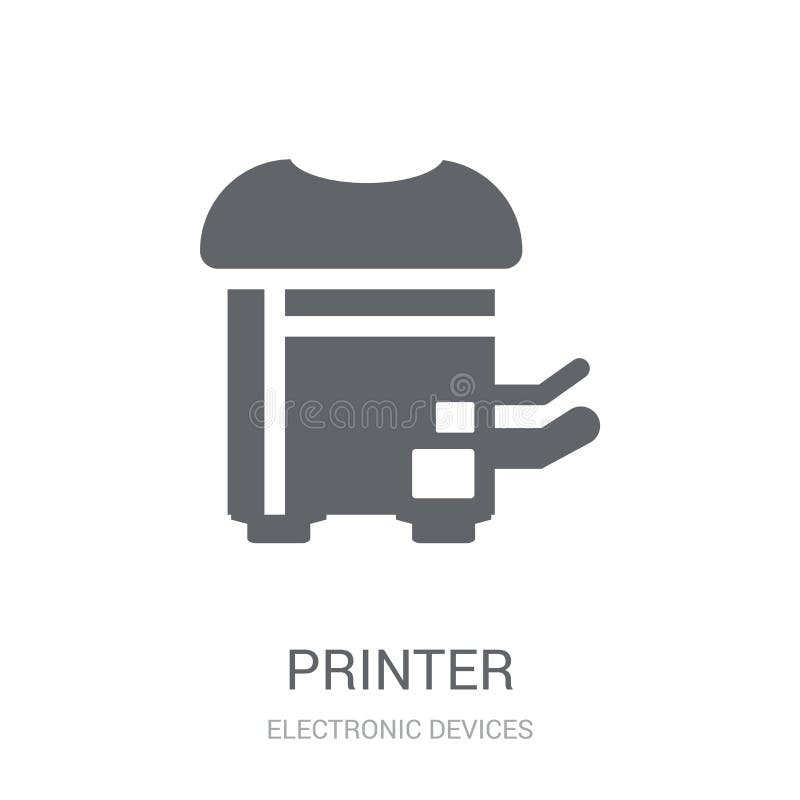Printer Icon. Trendy Printer Logo Concept on White Background Fr Stock ...