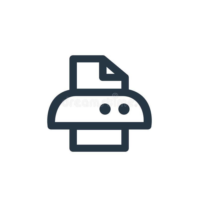 Printer Icon Vector from Business and Management Concept. Thin Line ...