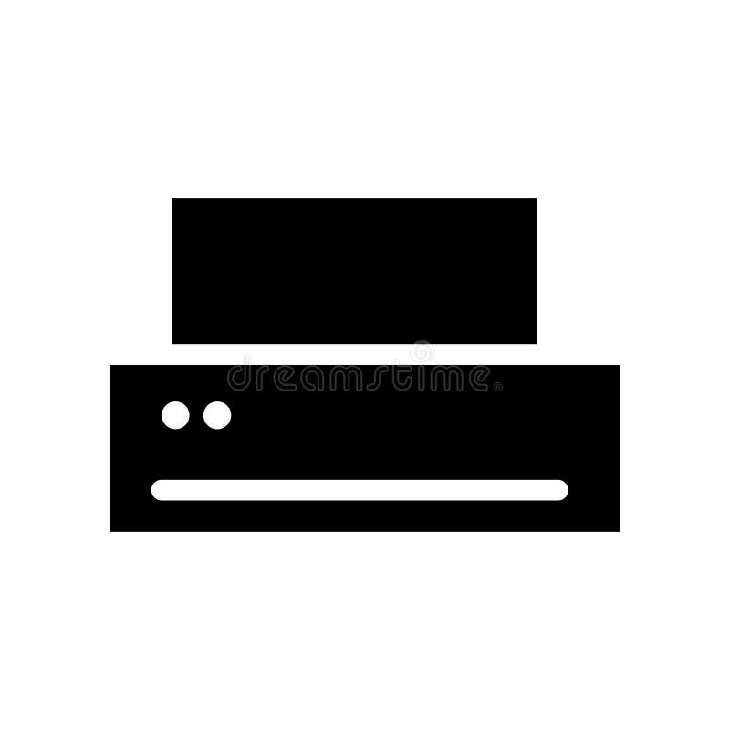 Printer Icon Vector. Copy Machine Illustration Sign. Fax Symbol Stock ...