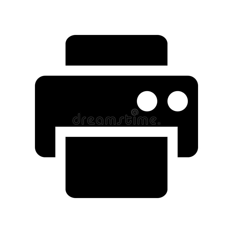 Printer Icon Vector. Copy Machine Illustration Sign. Fax Symbol Stock ...