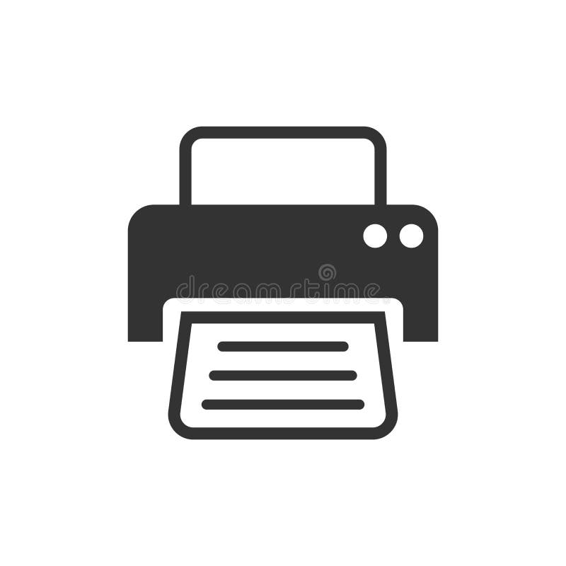Printer Icon. Vector Illustration. Business Concept Document Printing ...