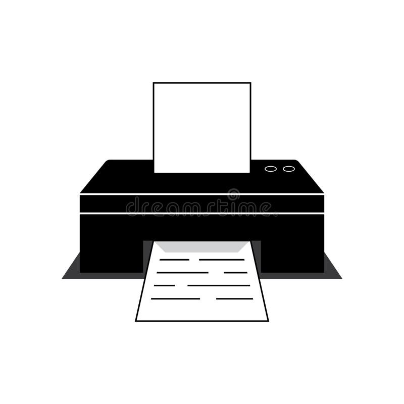 Printer icon stock vector. Illustration of design, pictogram - 286812193