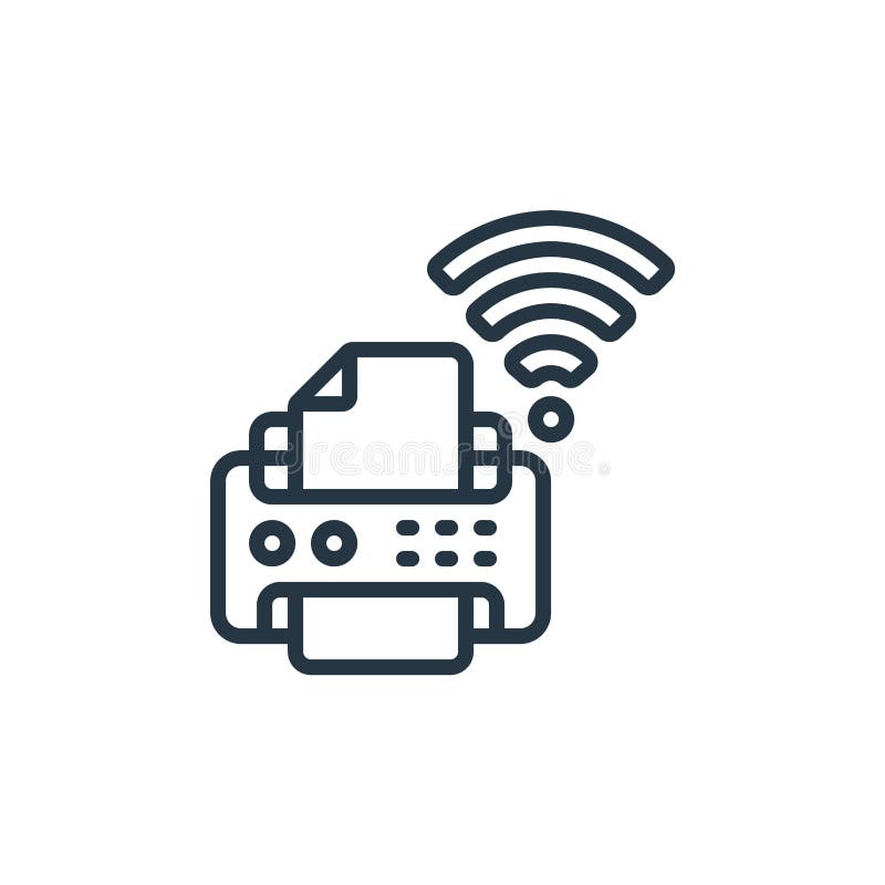 Printer Icon Vector from Internet of Things Concept. Thin Line ...