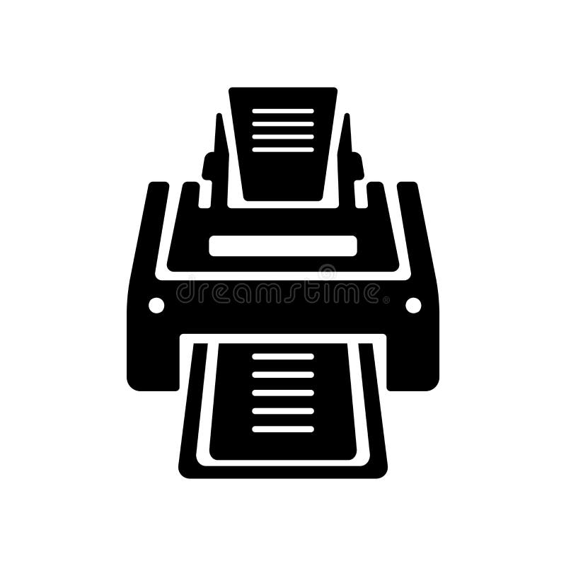 Printer Icon Vector Sign and Symbol Isolated on White Background ...